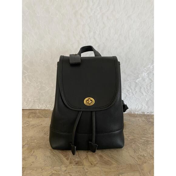 Coach | Bags | Vintage Coach Daypackbackpack Mini Bag In Black ...